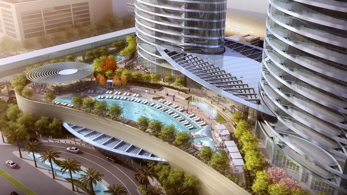 Address Sky View Dubai: Spektakulärer Infinity Pool auf 220 Metern ...